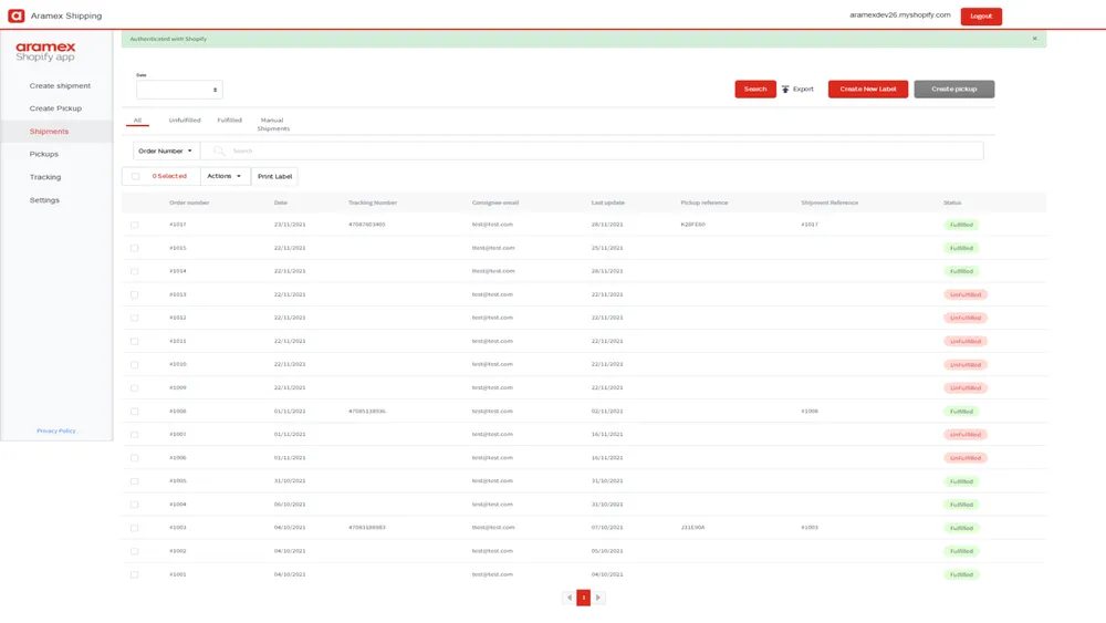 Aramex ‑ shipping app Aramex ‑ shipping app