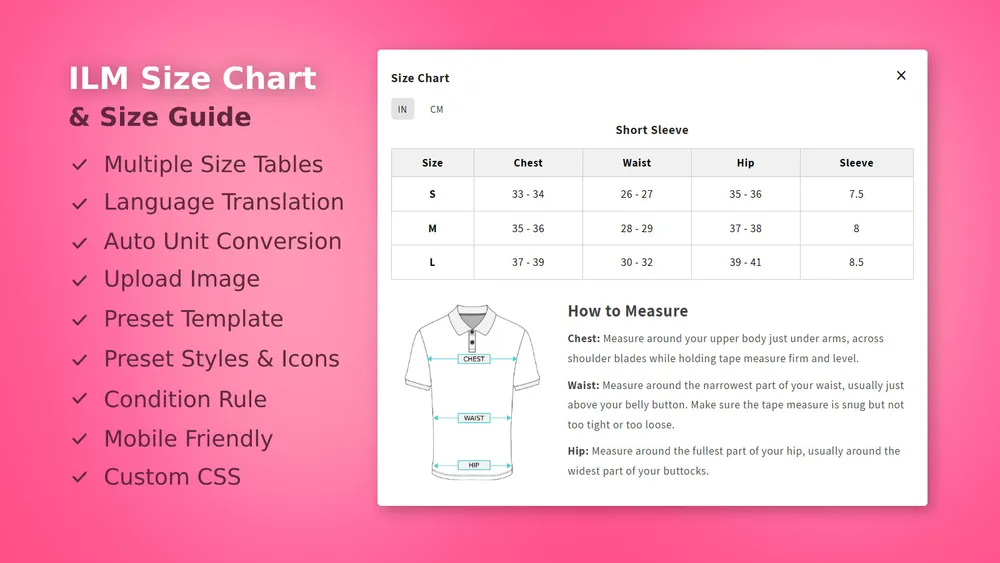 ILM Size Chart & Size Guide ILM Size Chart & Size Guide