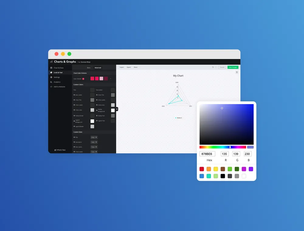 Common Ninja Charts & Graphs Common Ninja Charts & Graphs