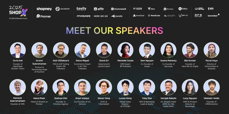 Meet the Speakers & Timeline of ShopX 2025 – Powered by the Shopify ...